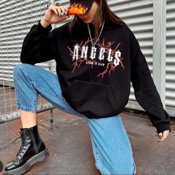 Adika | Tops | Adika Angels Oversized Hoodie | Poshmark